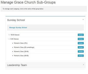 Creating Groups and Subgroups